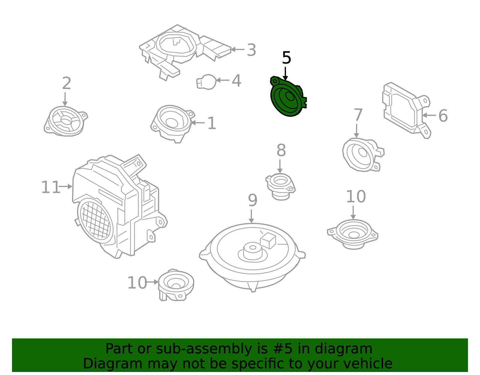 2019-2025 Mazda Speaker BDTS-66-960 | Retail Performance Auto Parts