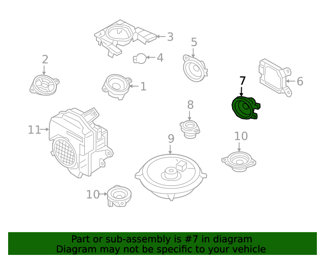 2019-2024 Mazda Speaker bdja66960 | AutoNation Parts
