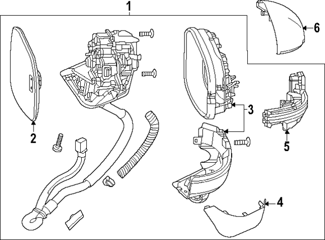 2023-2024 Honda CR-V Mirror Housing 76255-3A0-A01 | Honda Parts Cheap