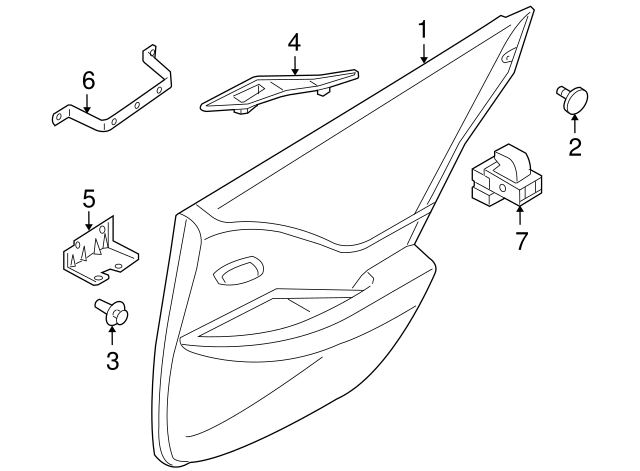 25421-8J005 - Window Switch 2002-2006 Nissan Altima | Nissan Parts ...