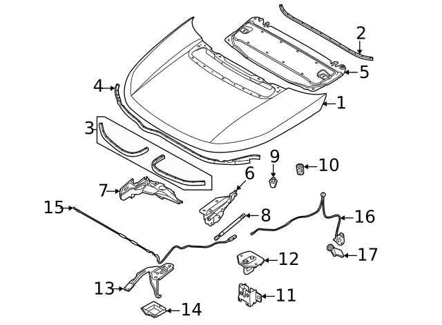 2013-2023 Land Rover Hood Latch LR173841 | JaguarParts.com