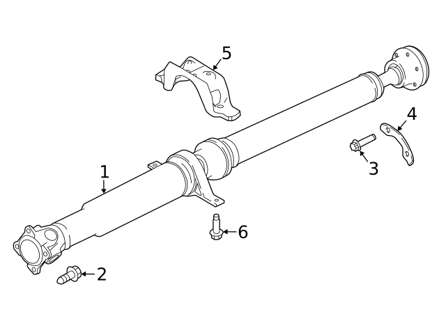 LR092696 - Drive Shaft Assembly Mount Bolt 2018-2023 Land Rover | Land ...
