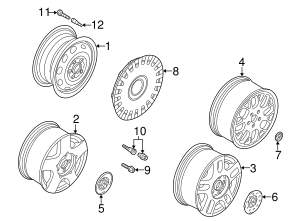WHT-003-319-A-001 - Wheel Bolt - 2002-2006 Volkswagen Golf | Order Euro ...