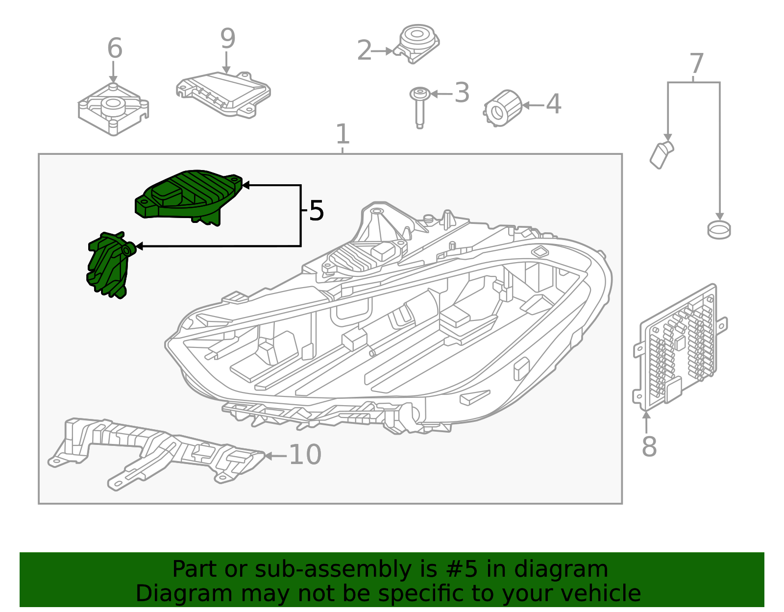 63-11-9-448-115 - 2020-2024 BMW - Led Unit | BMWPartsHub