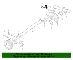2008-2025 Mitsubishi Coolant Temp Sensor 1308A012 | Mitsubishi Parts ...