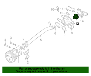 2008-2025 Mitsubishi Engine Coolant Thermostat 1305A803 | Mitsubishi ...
