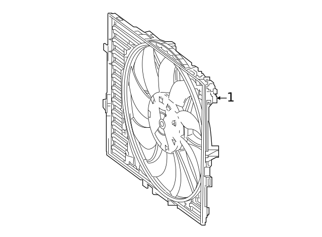 Genuine OEM Engine Cooling Fan Assembly | 099-906-19-01 | Fits Select ...