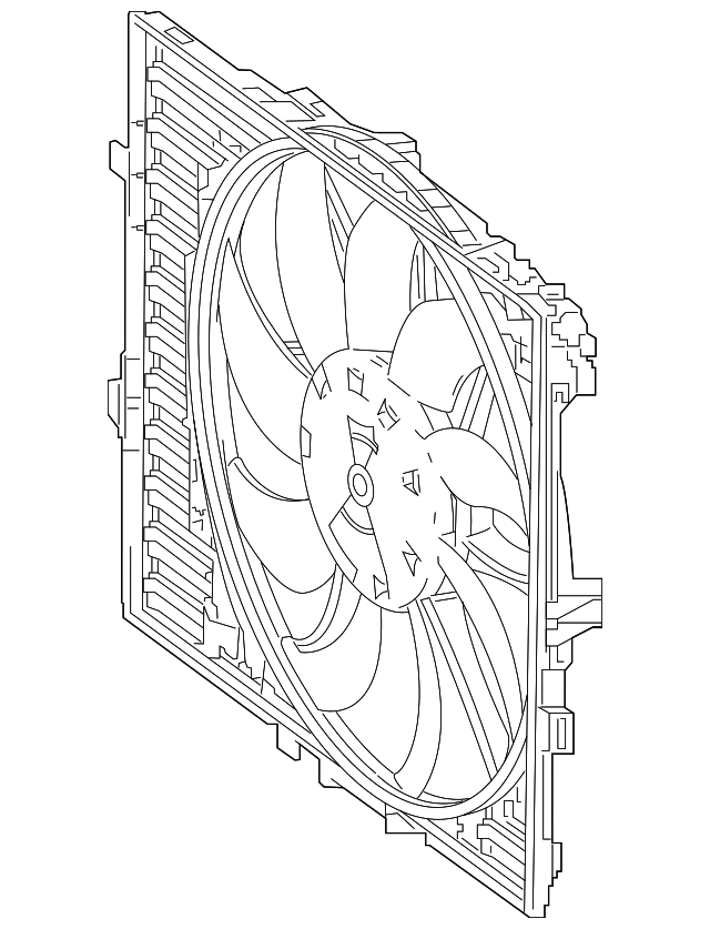 Genuine OEM Engine Cooling Fan Assembly | 099-906-19-01 | Fits Select ...