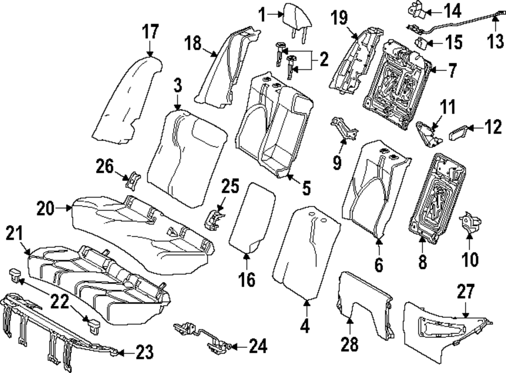 2025 Toyota Camry Headrest 71940-AQ010-D0 | Toyota Parts Center