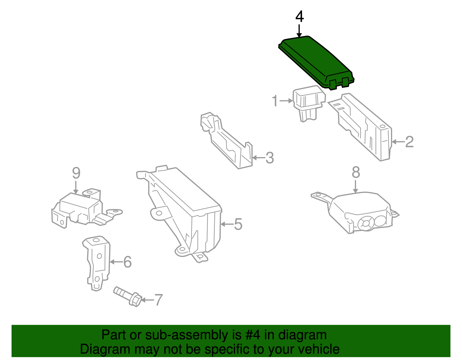82662-53210 - 2010-2012 Lexus - Fuse Box Cover | My L Parts