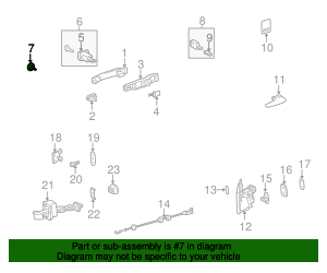 210-766-00-56-64 - Lock Cylinder Cap 1998-2005 Mercedes-Benz | Mercedes ...