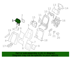 Genuine OEM Headrest Part# LR102022 Fits 2018-2019 Land Rover Range ...