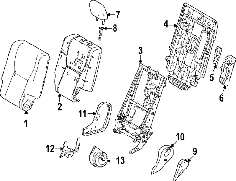 2024-2025 Toyota Land Cruiser 2024 Toyota Land Cruiser - Seat Back ...