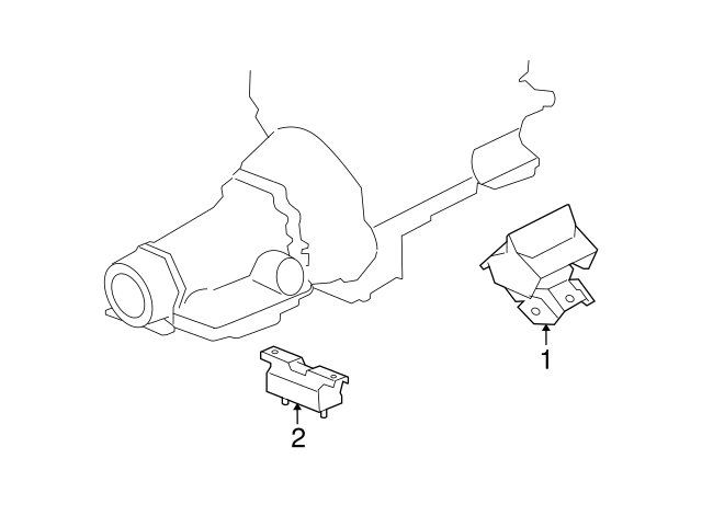2007-2014 GM Automatic Transmission Mount 15813693 GM | GMPartsDirect.com