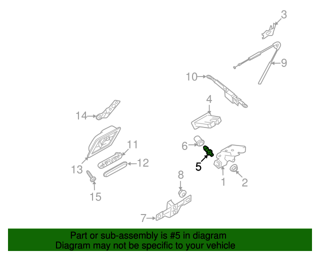 WHT-002-498 - Pin 2008-2015 Audi | Audi OEM Parts