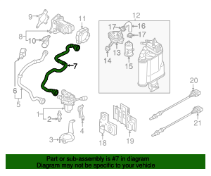 5Q0-131-149-F - Secondary Air Injection Pump Hose 2015-2021 Volkswagen ...
