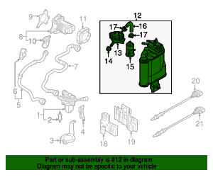 2015-2021 Volkswagen Vapor Canister 5Q0-201-797-L | OEM Parts Online