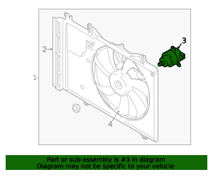 2016-2020 Toyota Fan Motor 16363-WB001 | Toyota Parts Center