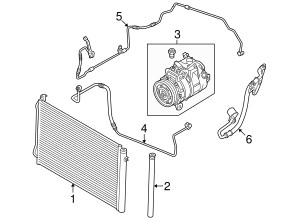 64-50-9-133-064 - A/C Refrigerant Liquid Hose 2008-2010 BMW 135i ...