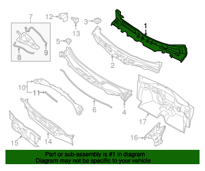 2013-2021 Nissan Upper Dash Panel 67100-3TA1A | TascaParts.com