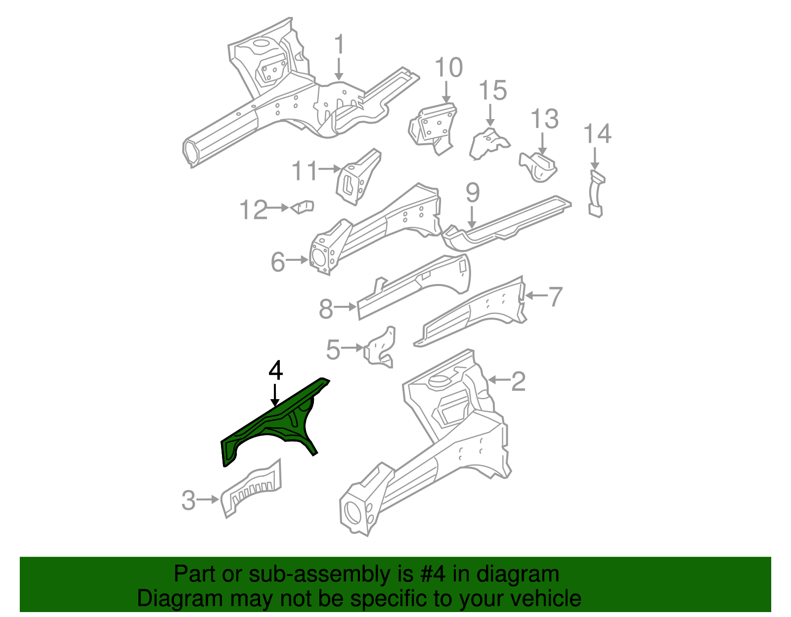 41-13-7-137-956 - Fender Rail 2002-2008 Mini Cooper | AutoNation Parts