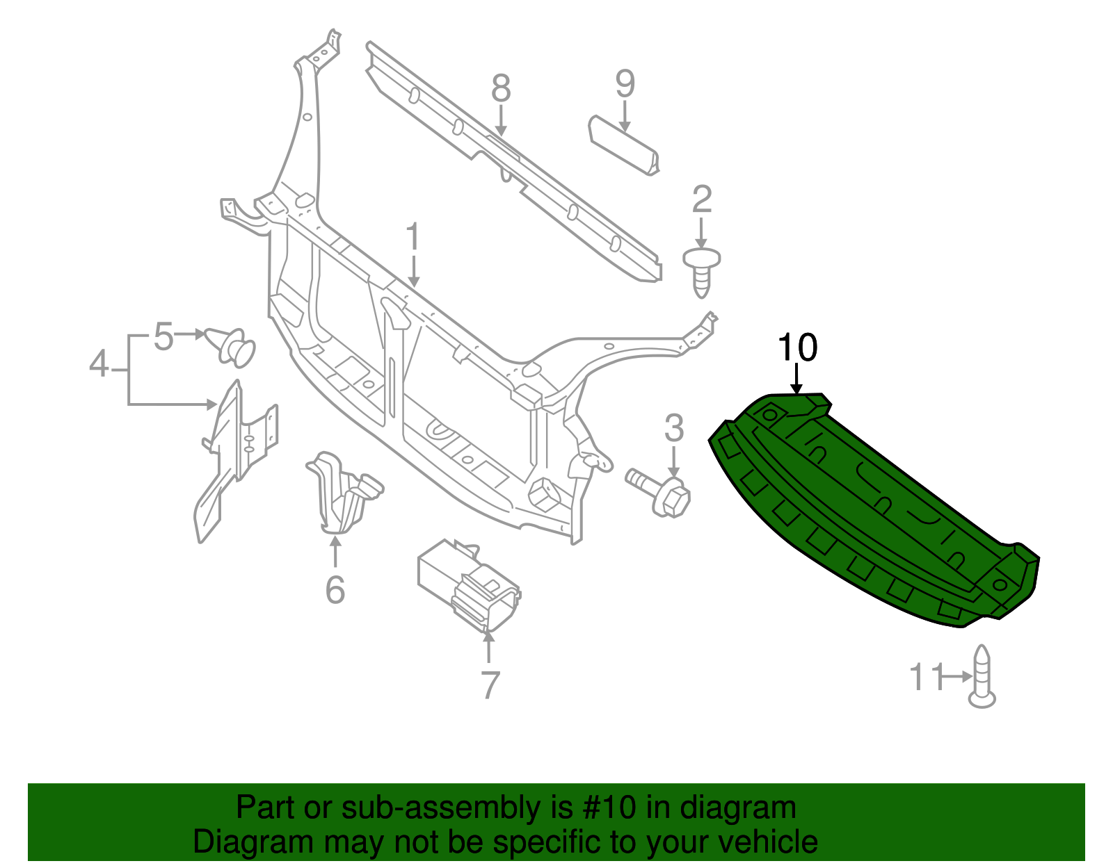 2007-2012 Nissan Sentra Splash Shield 75892-ET000 | Nissan Parts Central