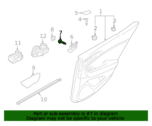 12490-04101 - Handle, Inside Screw 2019-2024 Hyundai | Hyundai OEM Part