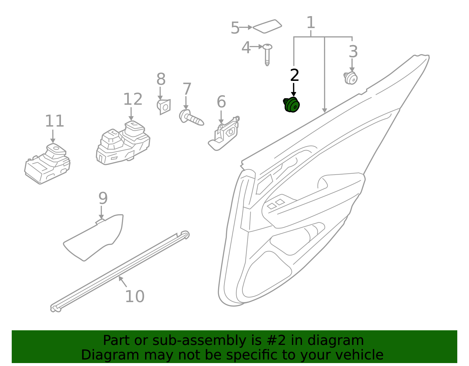 Genuine Door Trim Panel Clip for 2013-2025 Hyundai | Part# 82315-2W000 ...