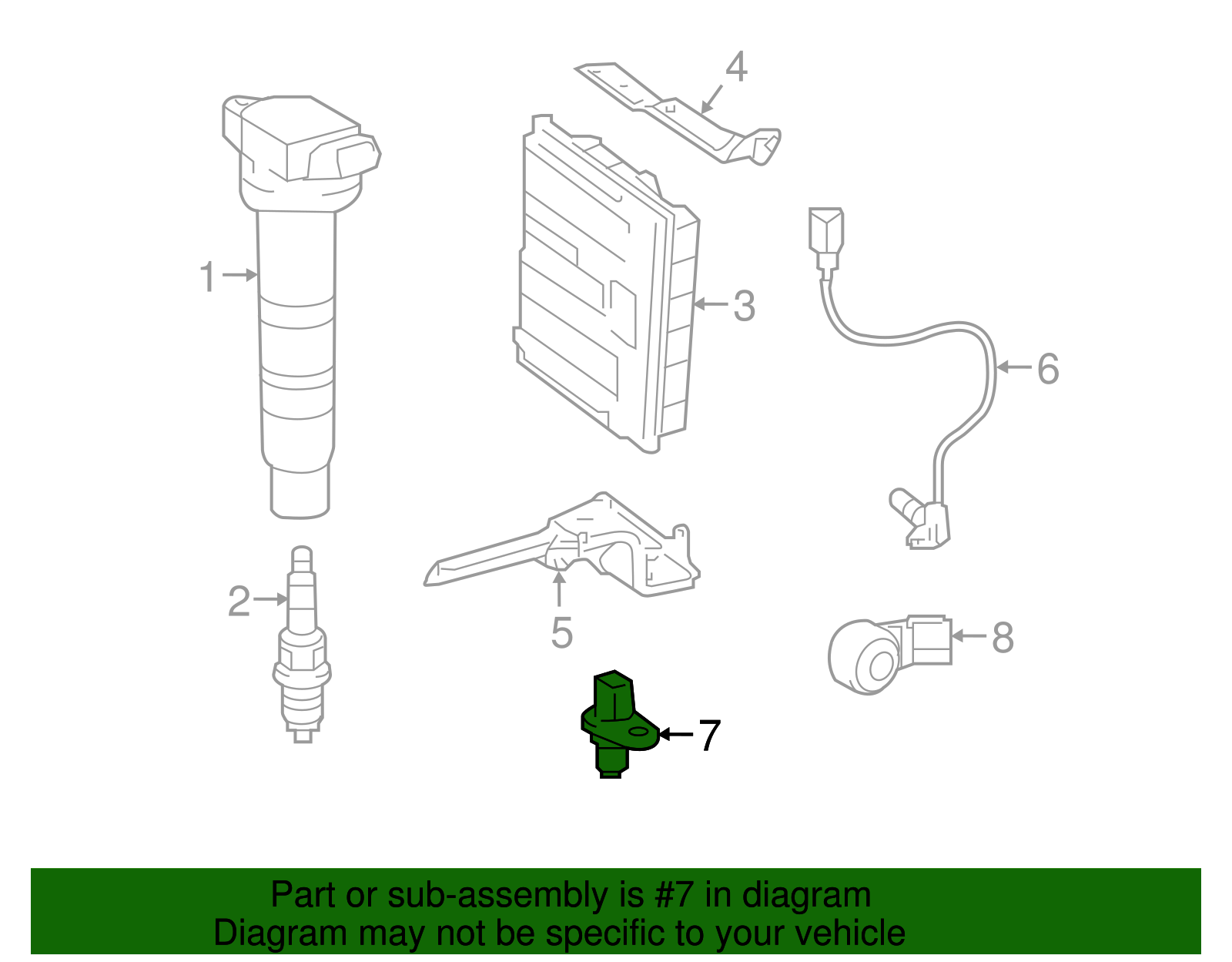 2012-2025 Toyota Engine Camshaft Position Sensor 90919-05073 | Toyota ...