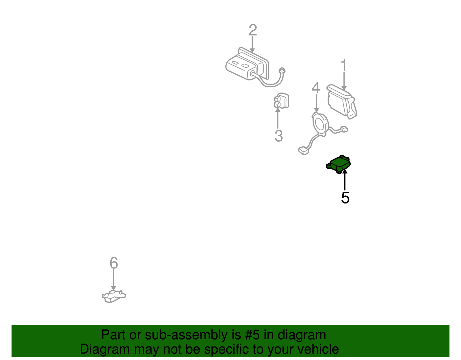 OEM GM Airbag Sensing and Diagnostic Module For 2003 GM - Part No ...