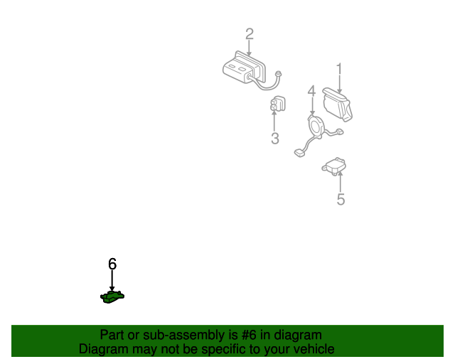 2005-2007 GM Airbag Front End Discriminating Sensor 85597996 | GM Parts ...