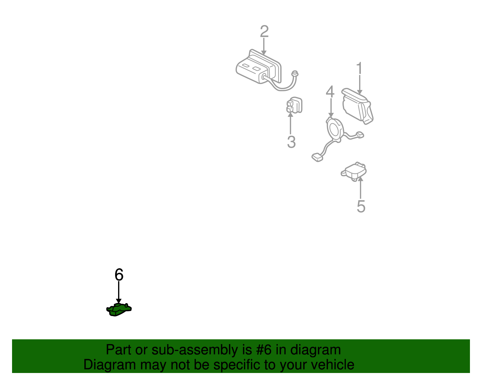 2005-2007 GM Airbag Front End Discriminating Sensor 85597996 | GM Parts ...