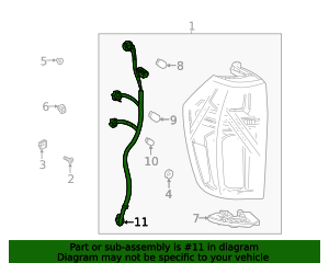 2021-2024 Chevrolet Tail Lamp Wiring Harness 84548854 GM ...