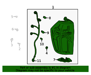 84849417 - Rear Passenger Side Stop Lamp - 2021-2024 Chevrolet | World ...