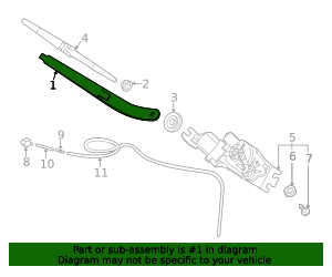 98820-R5000 - Wiper Arm 2021-2023 Kia Sorento | Kia.Parts Store