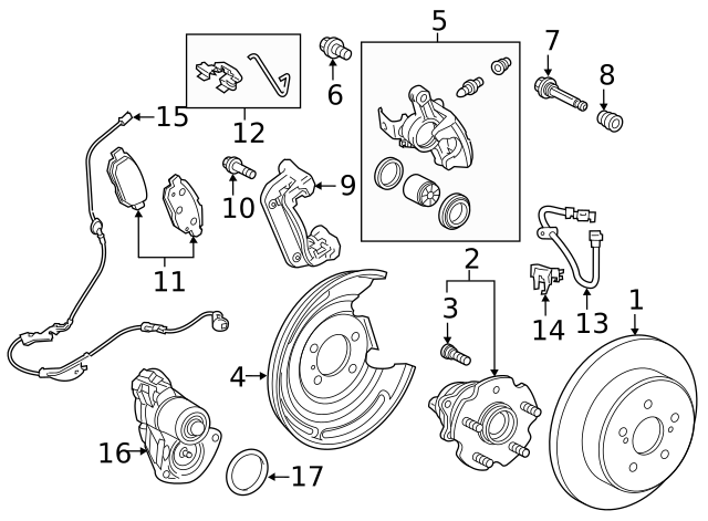2009-2024 Toyota Disc Brake Caliper Pin 47714-02400 | Elmhurst Toyota Parts