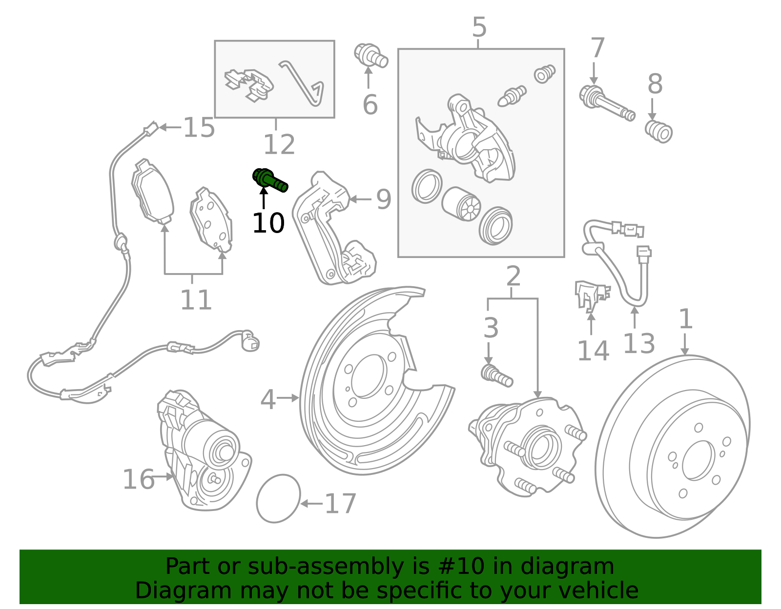 Genuine Toyota Disc Brake Caliper Bracket Mounting Bolt part# 90080 ...