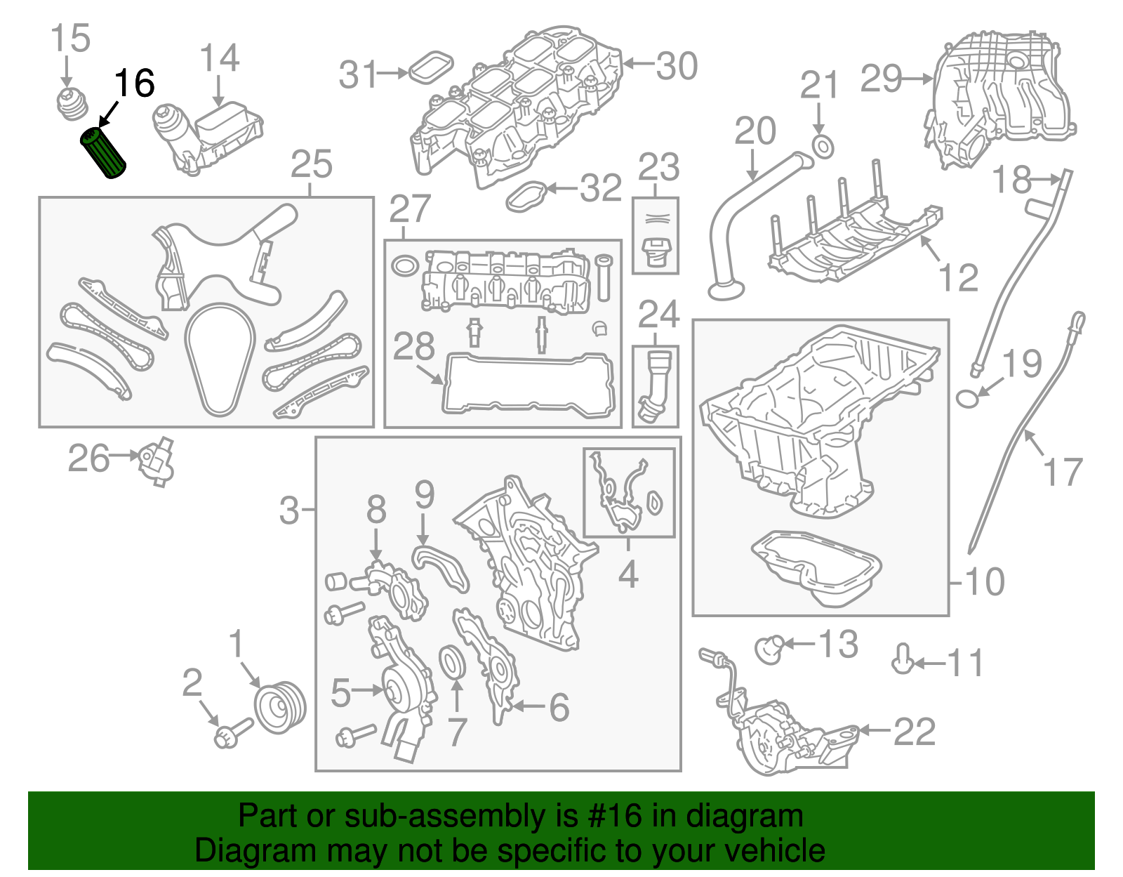 2011-2019 Mopar Oil Filter 68079744AD | Mopar Parts Canada