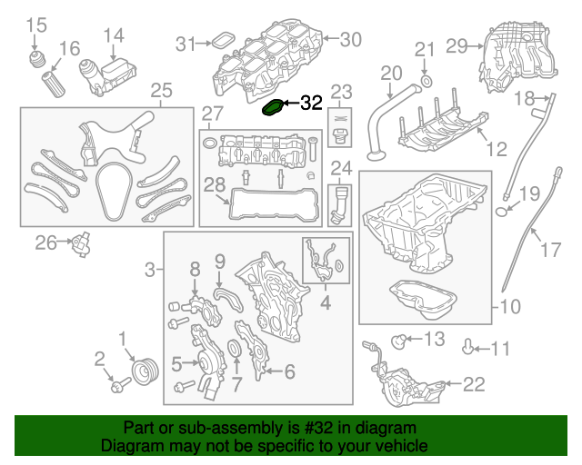 2011-2020 Mopar Manifold Gasket 5281824AA | TascaParts.com
