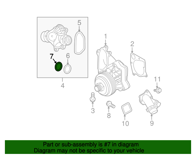 Genuine BMW 11-51-7-788-985 | Engine Coolant Pipe O-Ring | FREE ...