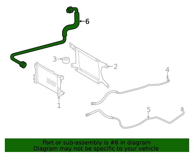 463-500-11-88 - Cooler Line 2012-2015 Mercedes-Benz G 550 | Mercedes ...