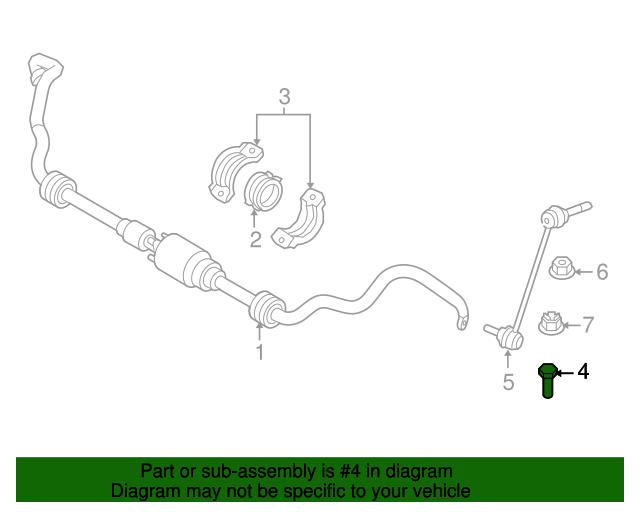 07-11-9-904-141 - Stabilizer Bar Bolt - 2007-2021 BMW | Buy BMW Parts Now