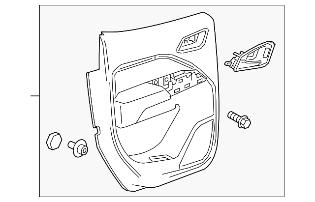 2015-2022 Chevrolet Colorado Door Trim Panel 84848458 | GM Parts Center