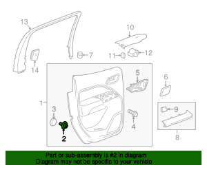 2010-2022 GM Multi-Purpose Retainer 11547574 | TascaParts.com
