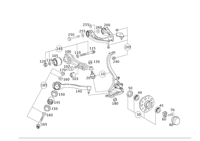 1994-2011 Mercedes-Benz Spring Link 211-330-81-07 | MB Parts Center