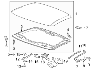 2014-2019 Chevrolet Corvette Paint-To-Match Roof Lift Off Panel ...