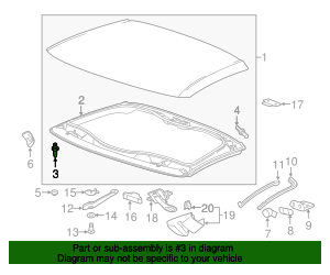 2014-2019 Chevrolet Corvette Lift Off Roof Locator 23412818 ...