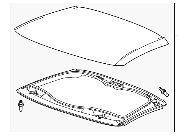2014-2019 Chevrolet Corvette Primed Roof Lift Off Panel 84337514 ...
