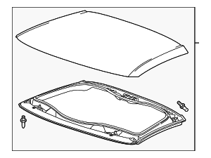2014-2019 Chevrolet Corvette Primed Roof Lift Off Panel 84337514 GM ...