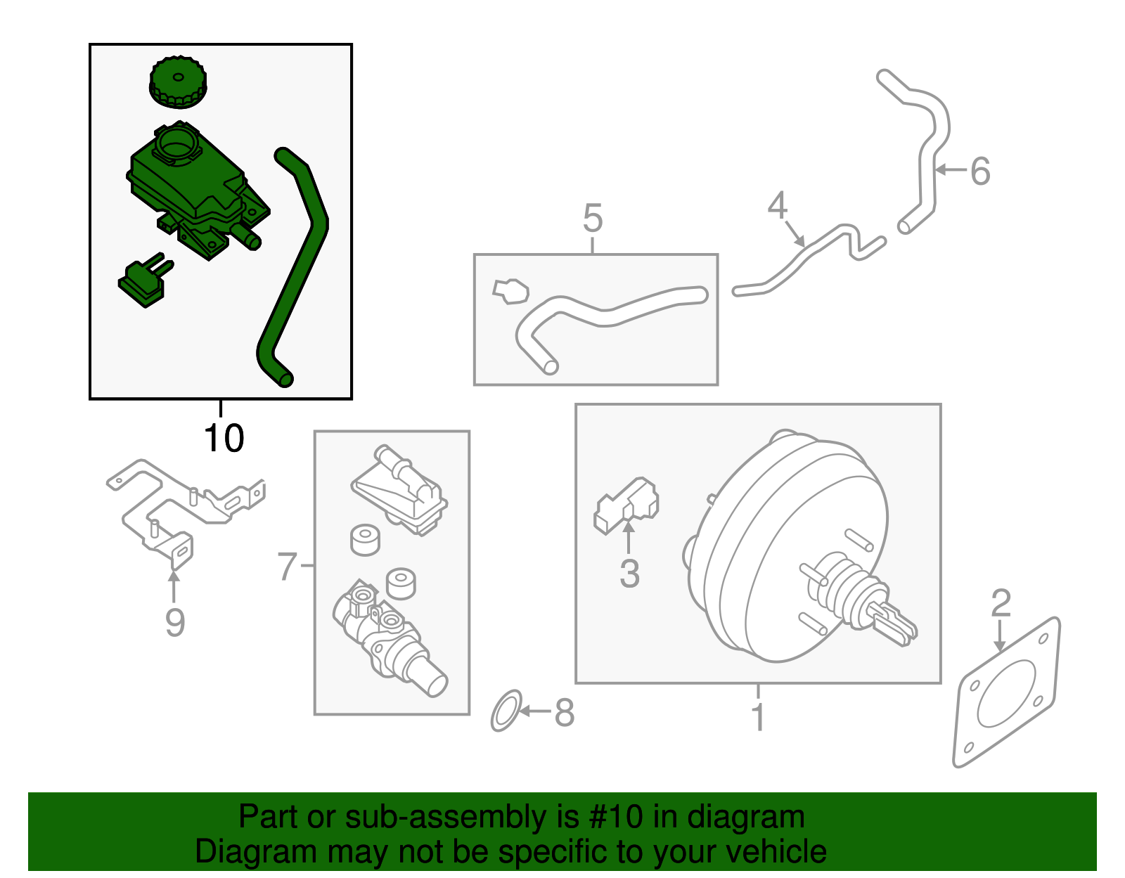 2015-2017 Nissan Murano Master Cylinder Reservoir 46090-5AA0A | Nissan RVA